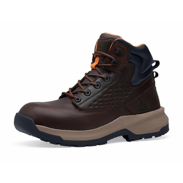 商品名:  ACE Work Boots Everglades, Men's 6" Nano Composite Toe (NCT) Work Boots, Slip Resistant, Water Resistant, Brown, S...