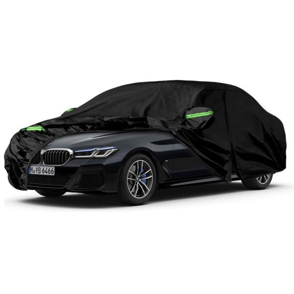 商品名:  Car Cover Compatible with BMW 5 Series 2007-2024, 6-Layers 210T Windproof All Weather Waterproof UV Sun Protection...