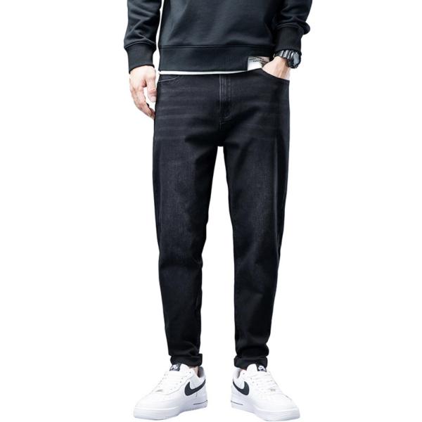 商品名:  Jeans Pants Trousers Denim Oversized Men's Jeans Men's Black Harun Slim-fit Pants Loose Plus Fat Fall Pantsブランド: A...