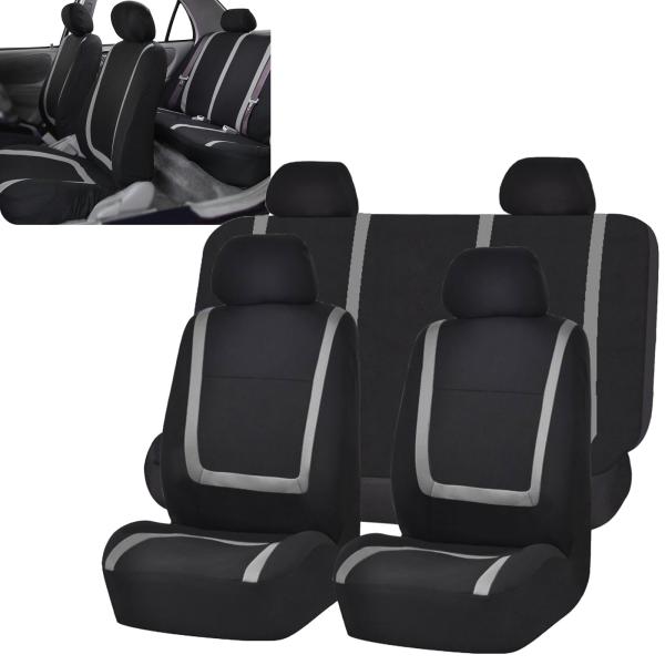 商品名:  Hawyet 9 PCS Car Seat Cover Kit, Waterproof Cloth Composite Sponge Patchwork Headrest, Front Seat Rear Seat Backre...