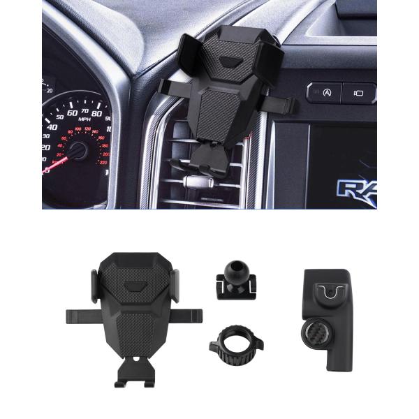 商品名: Karltys 車用携帯電話ホルダー フォード F-150 2015-2020 アクセサリー F150 携帯電話マウント ダッシュボード エアベントマウント 4-7インチの電話用 ハンズフリー 厚いケースに優しいモバイルホルダース...