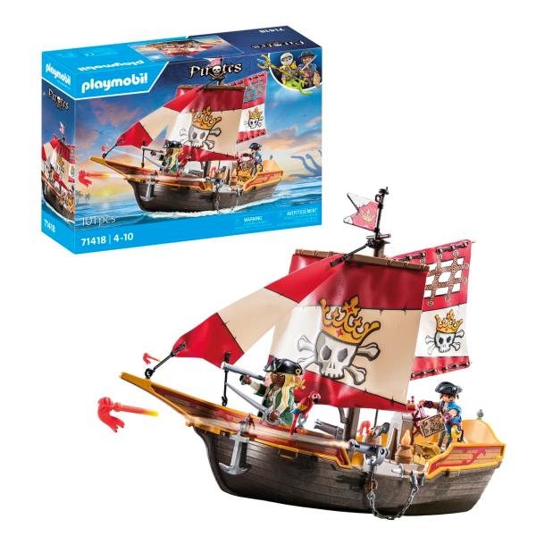 商品名: [LOVSAK] PLAYMOBIL Pirates 71418 Barco Pirata, emocionantes Aventuras en Alta mar, con Accesorios completos como un...