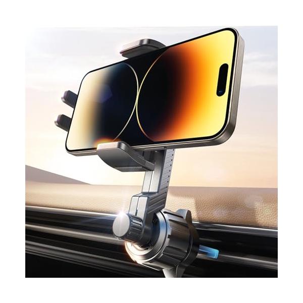 商品名: LISEN 車 スマホスタンド 2023 [片手操作] ユニバーサル・エアベント・カーマウント, 調節可能なスマートフォン ホルダーすべての携帯電話 LISEN Phone Mount for Car Vent [Never Bl...