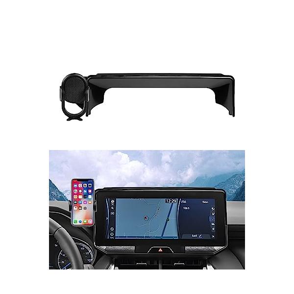 商品名: Autorder 自動車用携帯電話ホルダー 2021 2022 2023 2024 トヨタ ヴェンザアクセサリー 電話マウント 12.3インチスクリーン 携帯電話 自動車用クレードル 360度回転 (自動光センサー付きスクリーンに...