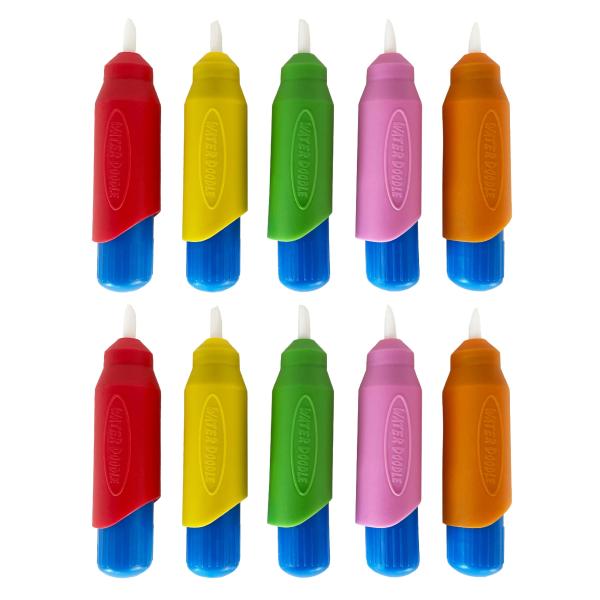 商品名: Kanga Toys 水性ブラシ マルチカラー 10本 水筆セット 交換用ウォーター落書きワウペン 絵本やマジックマット用 対象年齢3歳以上 10 Multi-Color Aqua Brushes, Paint with Wate...