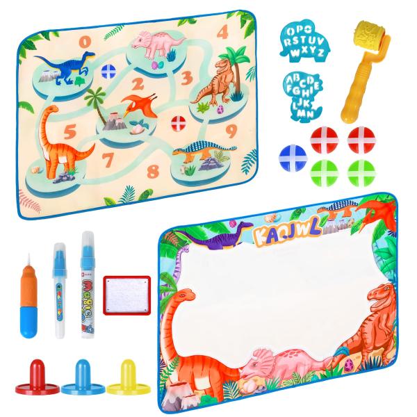 商品名:  Water Doodle Mat Magic Graffiti mat 40 X 27.5Inches，Two-in-one Big Water Graffiti Blanket Coloring Back Side Mat D...