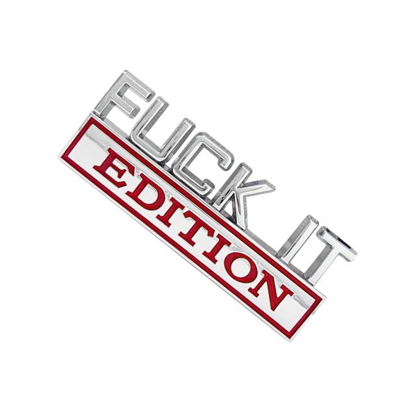 商品名:  Dickno Car Fuck IT Edition Emblem, 3D Cool Badge Auto Fender Bumper Stickers, Universal Zinc Alloy Sticker Decal R...