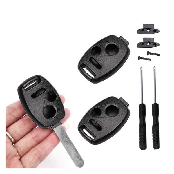 商品名: Augeny キーフォブケースシェル 2個 切断不要 車のキーフォブ キーレスエントリー リモートシェルケース 交換用 2003-2012 Accord/ 2006-2013 Civic EX/ 2009-2015 Pilot/ ...