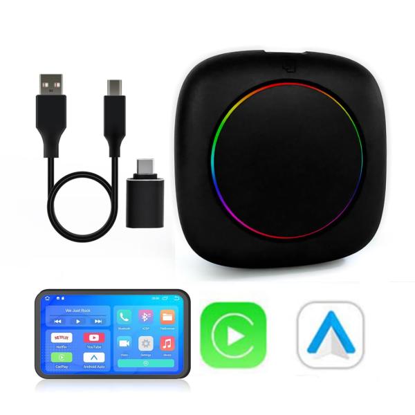 商品名:  3-in-1 CarPlay Adapter Wireless CarPlay &amp; Android Auto Adaptor Box 4GB+64GB Android 11 Built-in Netflix/YouTub...
