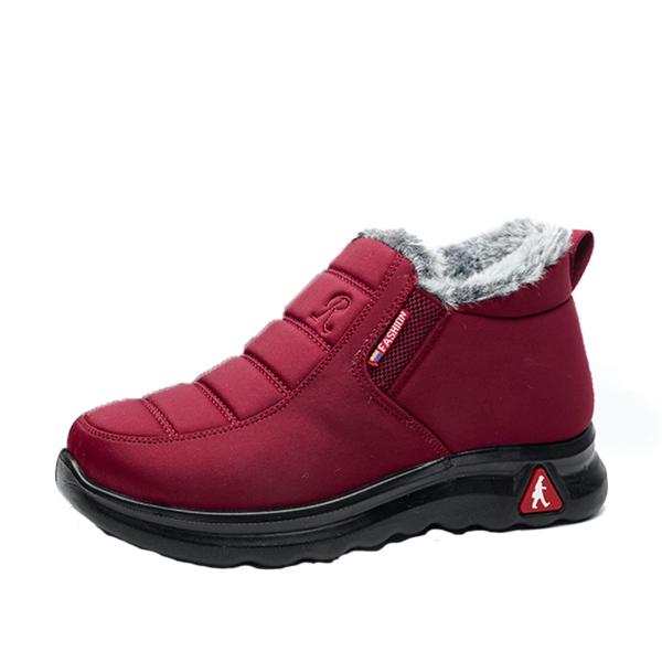 商品名:  Couples Mens Womens Boots Slip On Winter Flat Splashing Plus Velvet Warm Short Snow Boots Work Winter Boots (Red, ...