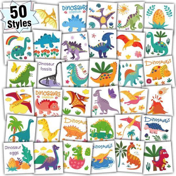 商品名:  Partywind Dinosaur Kids Tattoos for Party Supplies, Individually Wrapped Cut Tattoos for Dinosaur Birthday Party D...