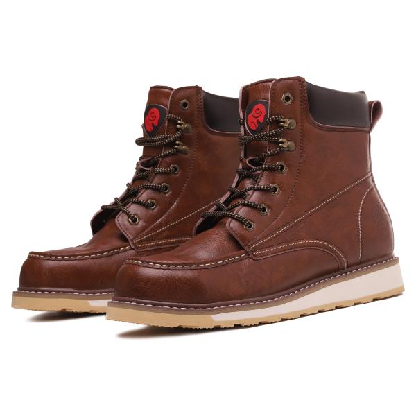 商品名:  ANGRYRAM Work Boots for Men Steel/Soft Toe Boots,Waterproof Slip Resistant Industrial &amp; Construction Work Boot...