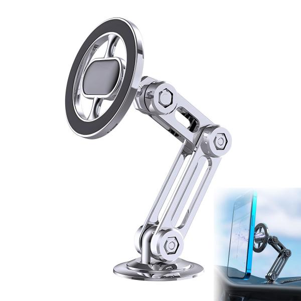 商品名:  KeletiRug Mamox Phone Holder, Universal 360° Pro Robotic Arm Magnetic Car Phone Holder, Alloy Folding Magnetic Pho...