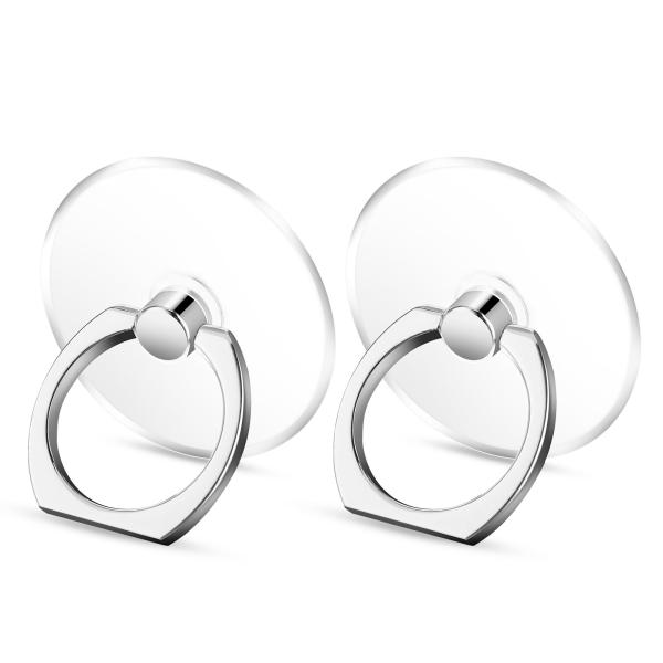 商品名:  COMNICO Transparent Phone Ring Holder, 2 Pack Clear Acrylic Round Cell Phone Ring Stand Holder Finger Grip Kicksta...