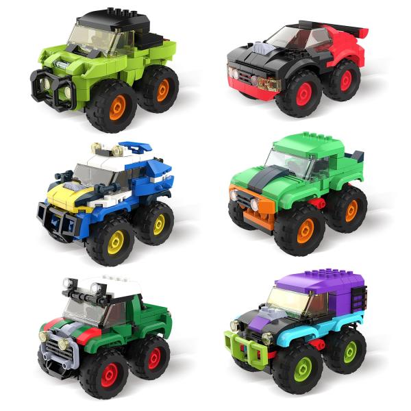 商品名: TG BLOCKS モンスタートラック マイクロブリックビルディングトイ 男の子と女の子向け プルバック式車のおもちゃ DIY組み立ておもちゃ 誕生日パーティーギフトアイデア ティーンエイジャー8歳以上 TG BLOCKS Mon...