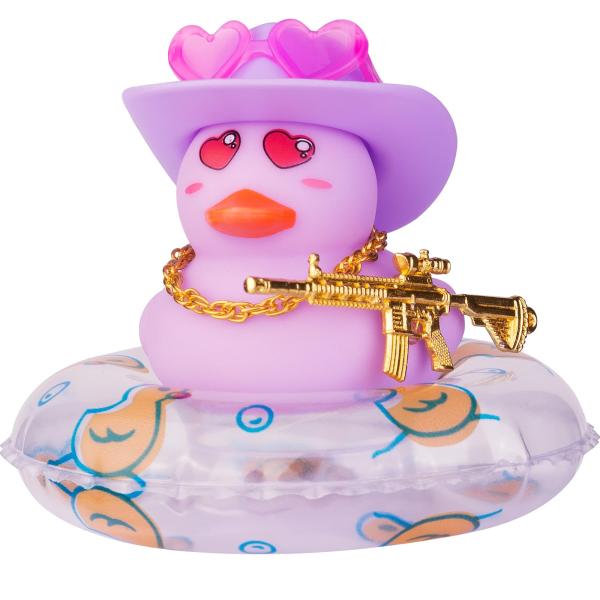 商品名:  MuMyer Colorful Car Rubber Ducks Expressive Duck Dashboard Decorations Accessories with Mini Hat Swim Ring Necklac...