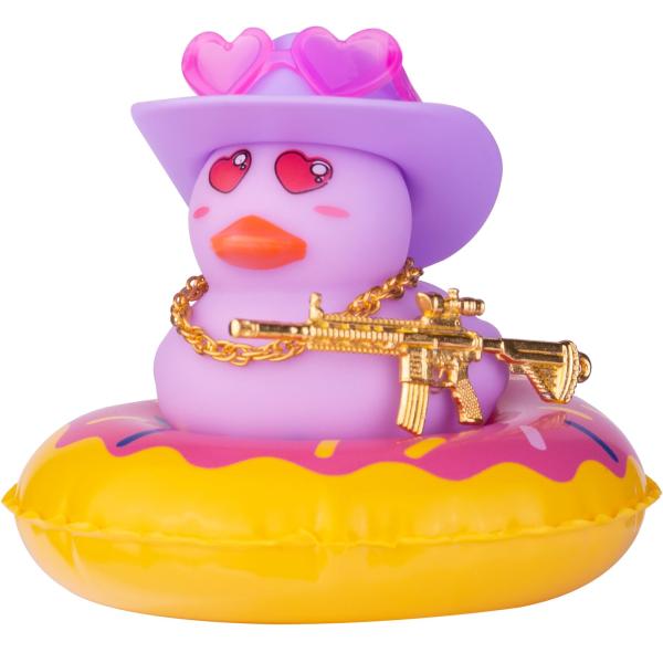 商品名:  MuMyer Colorful Car Rubber Ducks Expressive Duck Dashboard Decorations Accessories with Mini Hat Swim Ring Necklac...