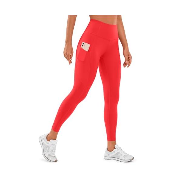 商品名:  CRZ YOGA Women's Naked Feeling Workout Leggings 25 Inches - High Waisted Yoga Pants with Side Pockets Athletic Run...