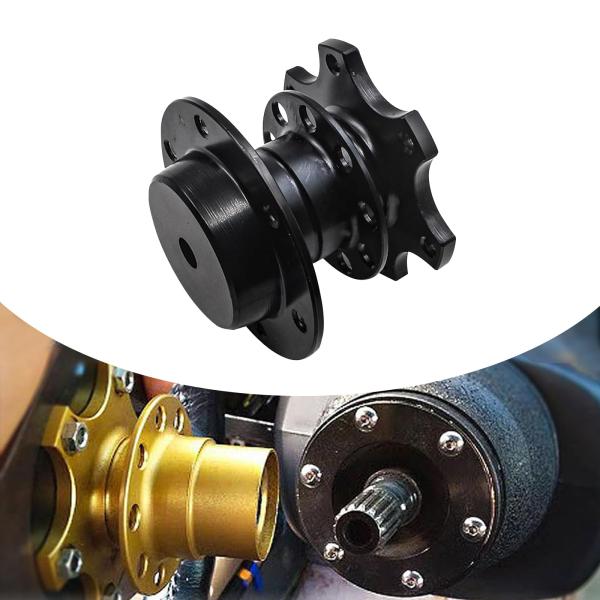 商品名: Crynod 車用リフィット ステアリングホイール クイックリリースツール レンチ付き 6穴 金属製 車両スナップオフ リリース ハブアダプターキット ユニバーサル自動車用ステアリングホイールクイックリリースアクセサリー 1個 (...