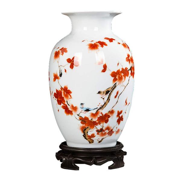 商品名:  vase for flowers flower vases white decor small stone ceramic large tall floor pampas grass decorative navy hydrop...