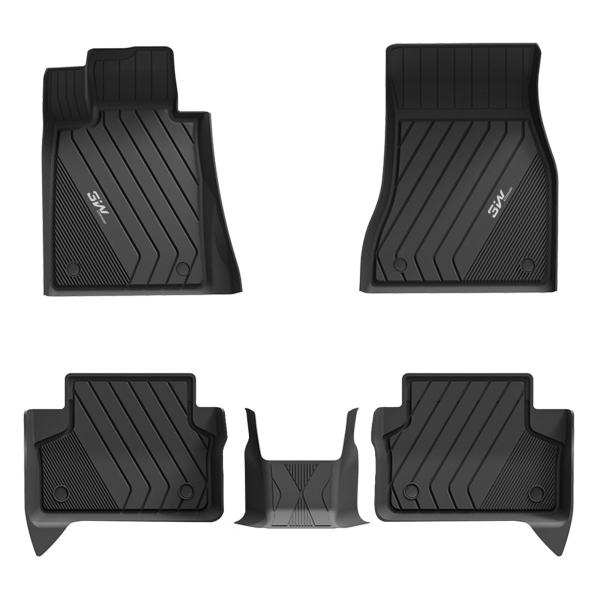 商品名:  3W 5 Series Floor Mats Custom Fit for BMW 2017-2023 (520i 528i 530i 540i 550i GT M5), All Weather TPE Custom Fit F...