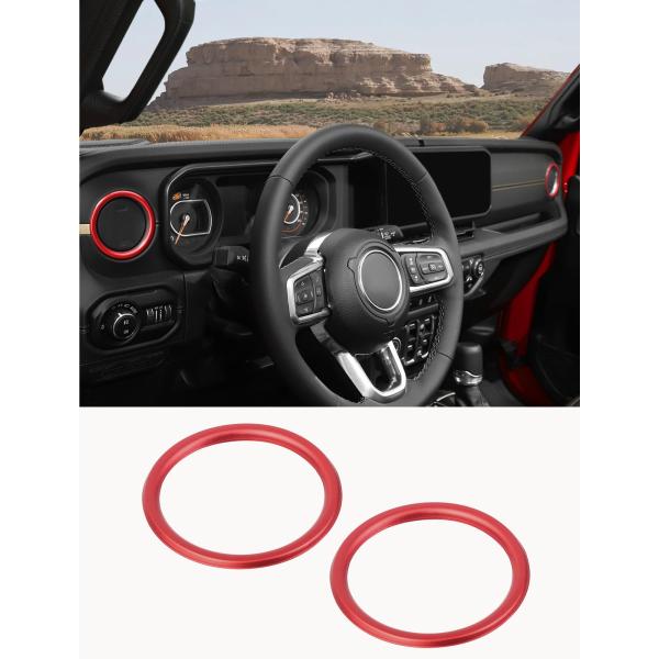 商品名:  Savadicar HVAC Air Vent Trim Covers for 2024+ Jeep Wrangler (JL) &amp; Gladiator (JT) - Upgrade Your Ride Style wi...