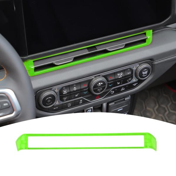 商品名:  PDKLIN for Jeep JL Dash Center Vent Trim Cover Green Compatible with 2024 Jeep Wrangler JL JLU &amp; Gladiator JT ...