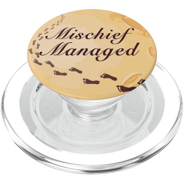 商品名:  Footprints Mischief Managed Hand Holder Knob Gift PopSockets PopGrip: Swappable Grip for Phones &amp; Tablets PopS...