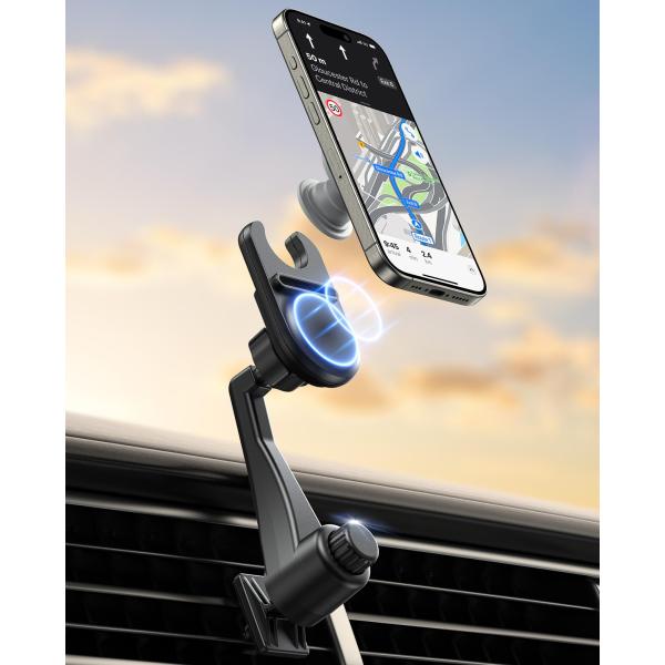 商品名: Jcnewpop ユニバーサルソケット カーベントマウント PopSocketsに対応 磁気ソケット電話ホルダー 車の通気口用 ハンズフリー カーフォンマウント ポップグリップリングホルダー付きのすべての電話に対応 - ブラック ...