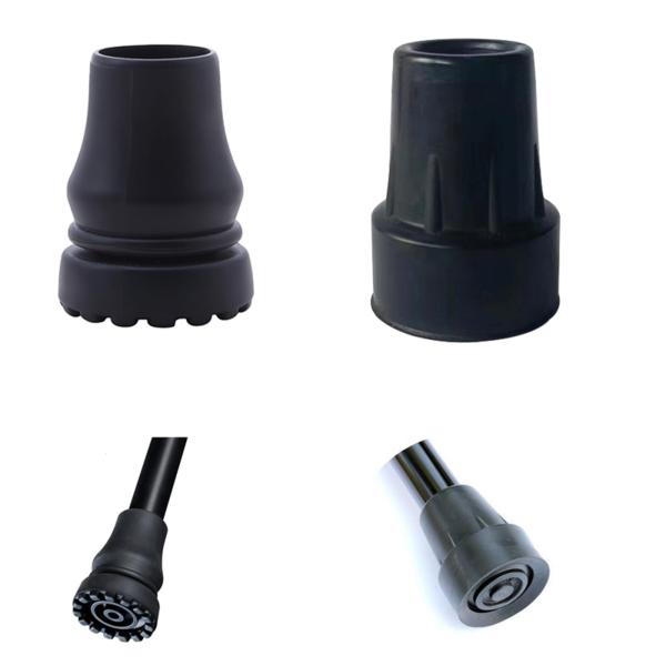 商品名:  Heavy Duty 3/4 Inch Rubber Cane Tips,2 Pieces Cane Tips with Different Bases,Walking Cane Tips Non-Slip Sturdy Rep...