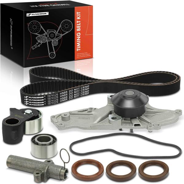 商品名:  A-Premium 9PCS Engine Timing Belt Kit + Water Pump W/Tensioner Compatible with Honda Pilot 2003-2004, Odyssey 2000...