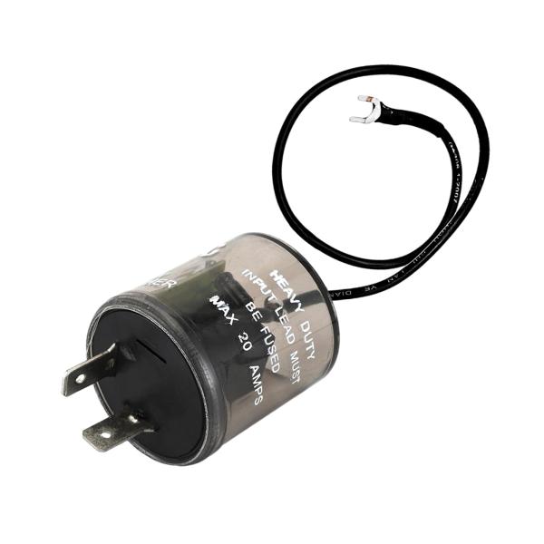 商品名: Dickno 2ピン LEDフラッシャー 12V カーエレクトロニック LED ウィンカー フラッシャー リレー 接地線付き 2つのプロングラウンドリレー ウィンカーバルブ 高速ハイパーフラッシュ 車 オートバイ トラック用 Di...