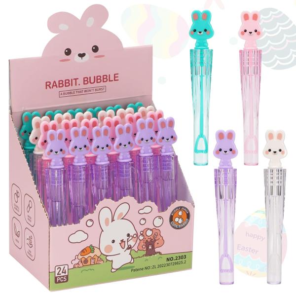 商品名: イースターバニー パーティー記念品 バブルワンド 子供用 積み重ねられたバブル バニー おもちゃ 子供向けギフト イースターバスケット詰め物 バブル吹きガジェット 景品 Easter Bunny Party Favors Bubb...