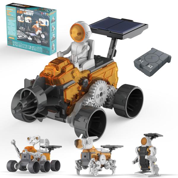 商品名:  IGRL Solar Robot Kit - STEM Educational Space Robotics Set for Ages 8-12, Featuring Solar, Saltwater &amp; Electri...
