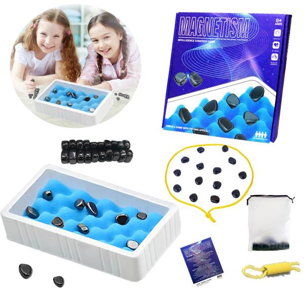 商品名: アップグレード磁気チェスゲームセット Magnetic Chess Game Set, Large Multiplayer Magnets Stones Chess Board Game, Fun Strategy Table C...