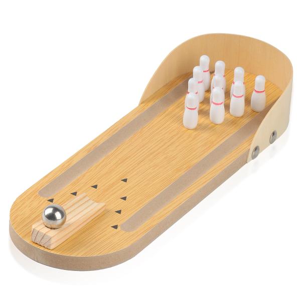商品名:  Mini Bowling Game Set, Wooden Tabletop Mini Bowling Game Set, Mini Desktop Table Top Bowling Games, Mini Bowling T...