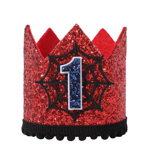 商品名:  YOUAME 1st Birthday Crown Boy - First Birthday Party Decorations,Boy Black 1st Birthday Crown,One Conical Hat Outf...