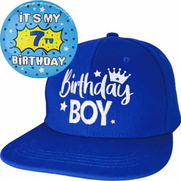 商品名:  ZomefinKiu 7th Birthday Boy, 7th Birthday Hat for Boys, Happy 7th Birthday Badge Button for Boys, 7 Year Old Boy B...