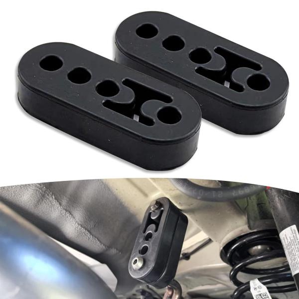 商品名:  leediga 2 PCS 4 Holes Exhaust Rubber Hanger, Adjustable Exhaust Pipe Support Bracket, High-density Muffler Exhaust...