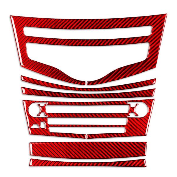 商品名:  Newsmarts red Navigation Stereo Control Panel Cover 6pcs CAR GPS Decoration Stiker Trim For Infiniti QX60 2013-201...