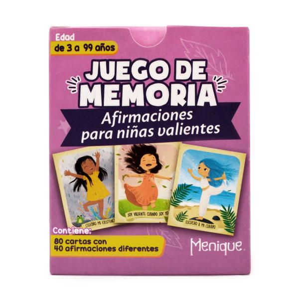 商品名:  Menique. Juego de Memoria Brilla, Afirmaciones para Ni〓as Valientes. 40 Afirmaciones Inspiradoras para Mujeres de ...