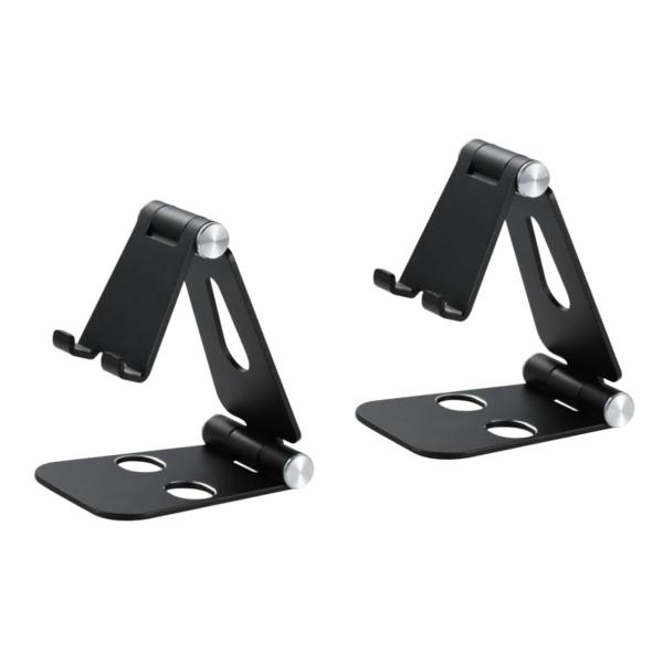商品名:  Hemoton 2pcs Folding Cell Phone Stand,Aluminum Alloy Foldable Desktop Phone Holder Cradle Dockブランド: Hemoton商品サイズ: ...