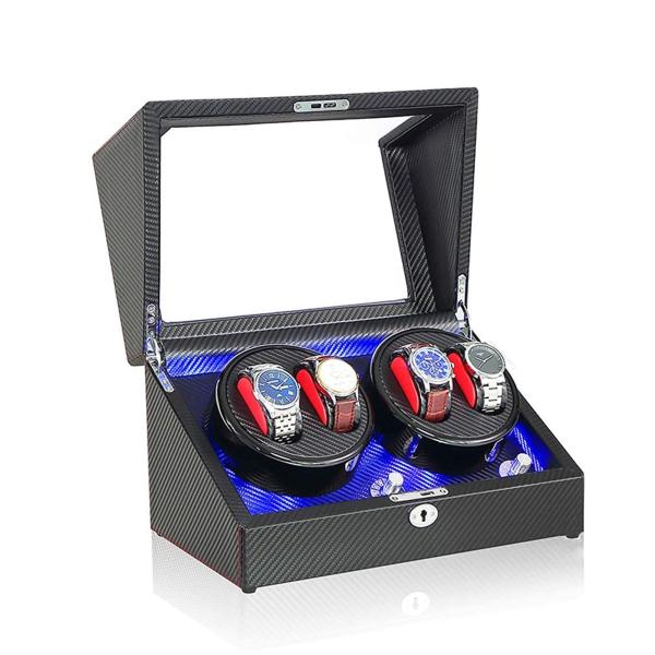 商品名:  Watches and Jewelry Winders Automatic, for 4 Watches Automatic Watch Winders 5 Rotation Modes Quiet Motor Watches ...