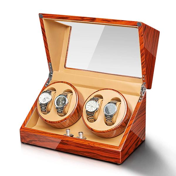 商品名:  Watch Winders Ebonized Wood Watch Winding Box Automatic Mechanical Watches Winder Household Silent Motor Watch Sha...