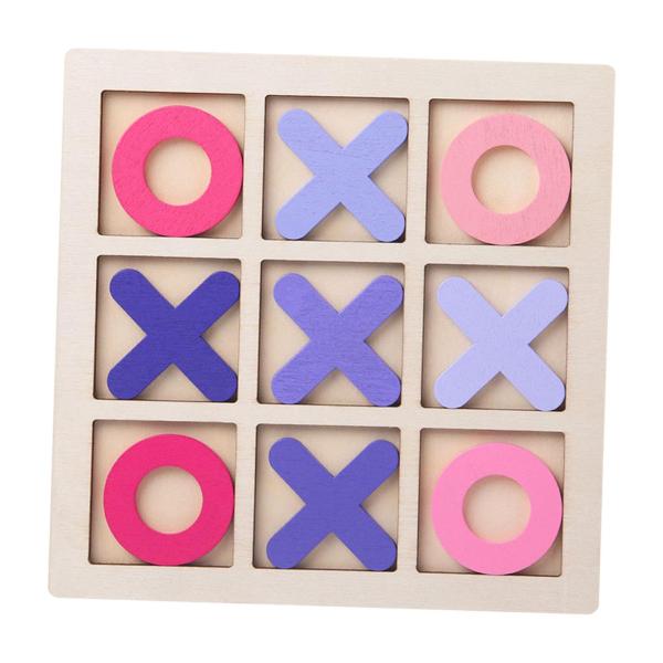 商品名:  Esquirla Wooden Tic TAC Toe Game Noughts and Crosses Chess Board Game XO Table Toy for Outdoor Indoor Kids Familie...