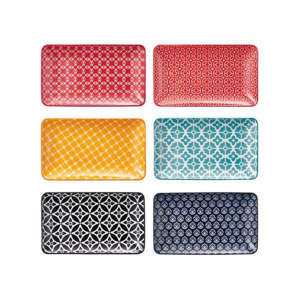 商品名: DOWAN 8インチ 長方形 サラダプレート DOWAN Rectangular Ceramic Salad Plates, Dinner Plates, 8 inch Pasta Dessert Plates, Small Se...