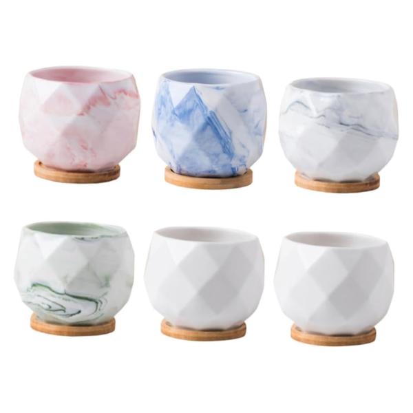 商品名:  Vases 6 Sets Flowerpot Flower vases for centerpieces Mini vase Mini Plant pots Decorative Cactus Pot Animal Plante...