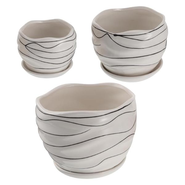 商品名:  Vases 3pcs Flowerpot Planter pots for Indoor Plants Ceramic pots Indoor Flower Plant Pots House Plant pots Orchid ...