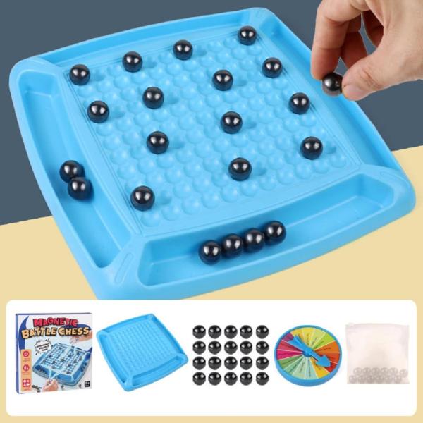 商品名:  Magnetic Chess Game Stones, 2024 Magnetic Chess Strategy Game with 20 Stones, Table Chess Set Battle Chess Board, ...