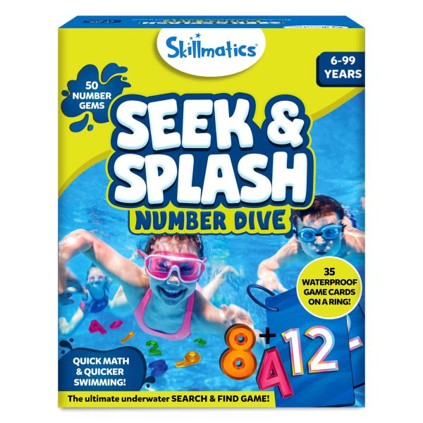 商品名:  Skillmatics Seek &amp; Splash Diving Gem Toys - Swimming Pool Toys for Kids, Search and Find Math Game, Gifts for ...